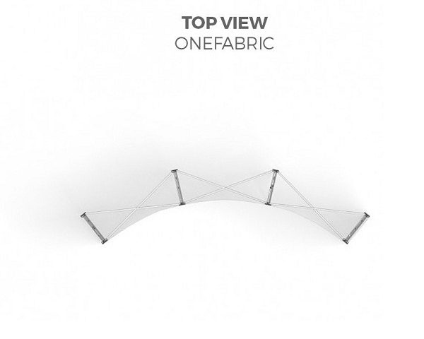 OneFabric 8ft Curve Display - New York Banner Stands