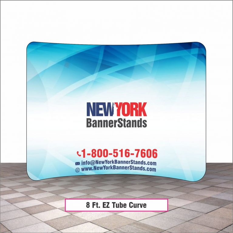8 ft. EZ Tube Curve - New York Banner Stands