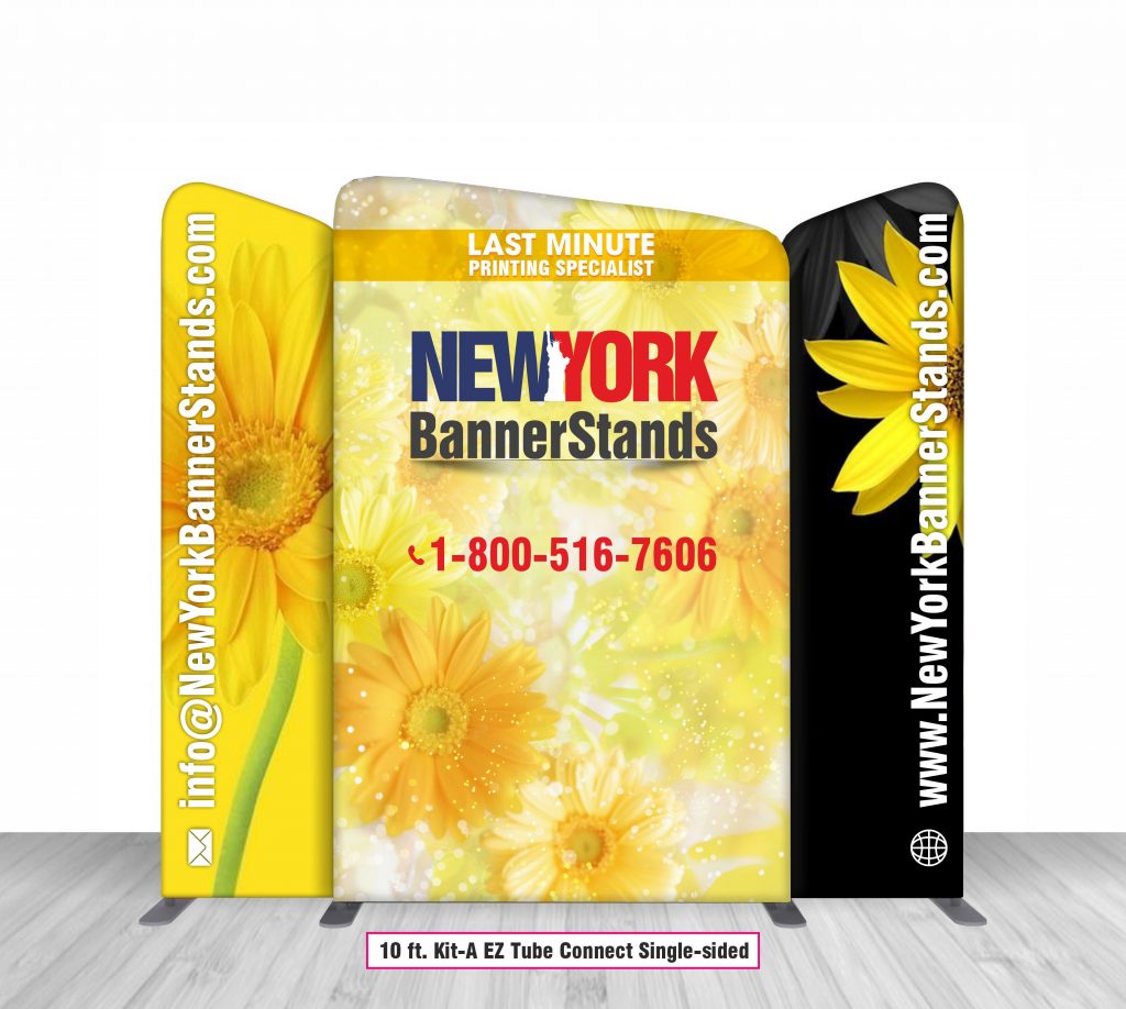 10 ft. Kit-A EZ Tube Connect Single-sided - 10ft Tent Half Wall with ...