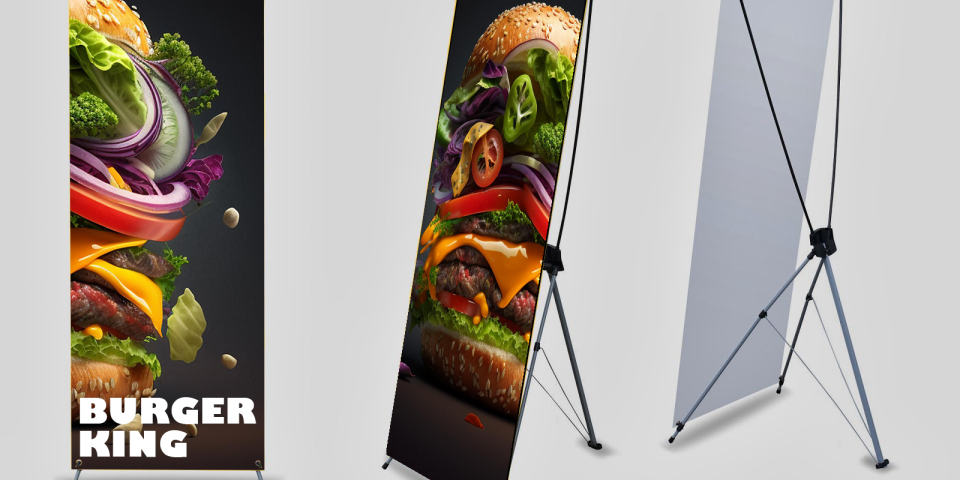 X-Stand 24″x63″ - 10ft Tent Half Wall with Rail – Double-Sided | New ...