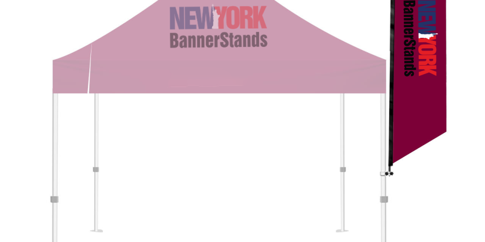 Tent Flag - 10ft Tent Half Wall with Rail – Double-Sided | New York ...
