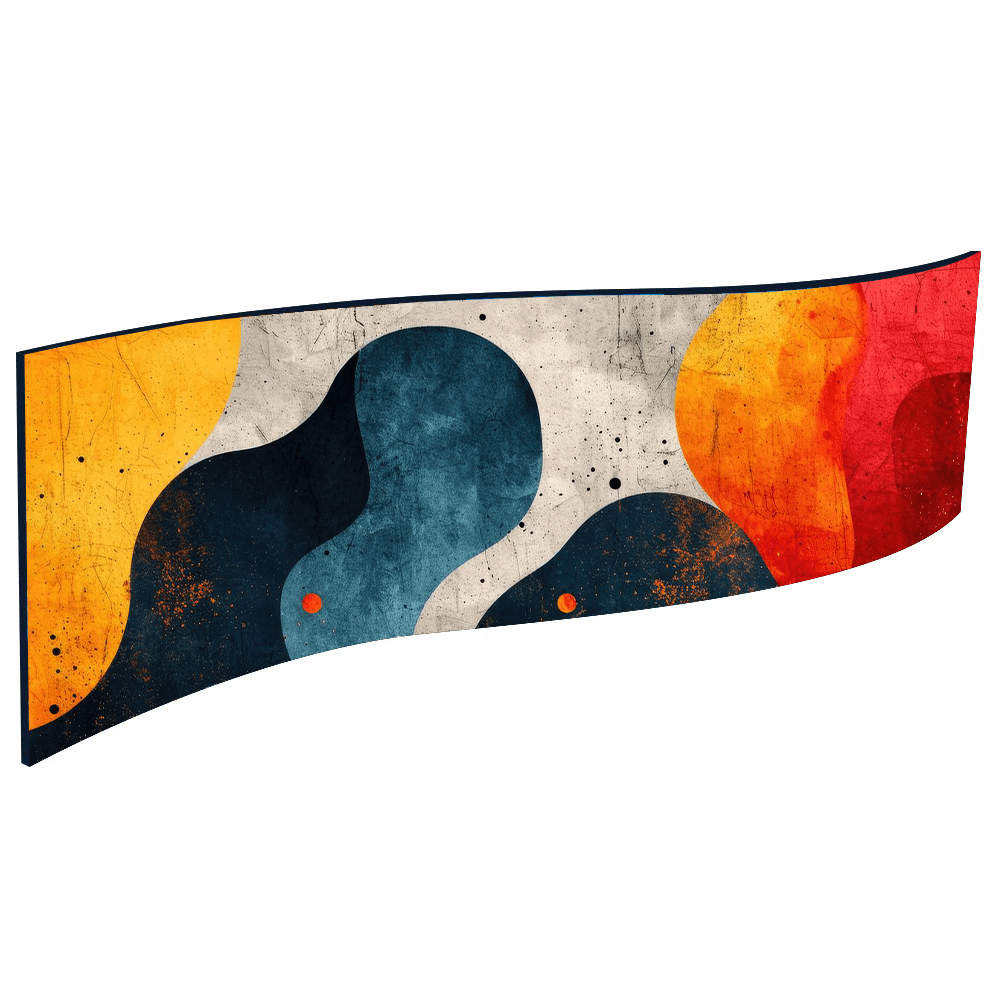 Hanging Banner 14 ft. Wave 60 in. Graphic Package - New York Banner Stands